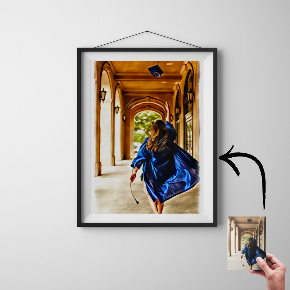 Custom Graduation Painting – Paint my Photo